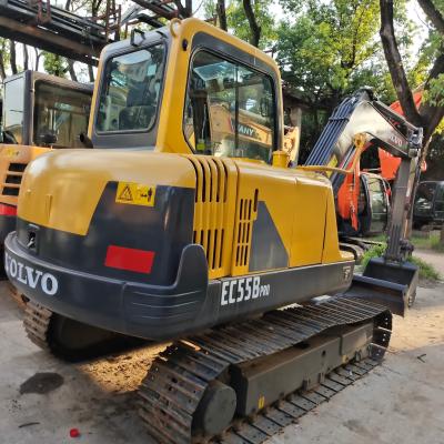 China Volvo EC55B Pro Excavator in Sweden Used 2021 Model Crawler with 0.7 Bucket Capacity for sale