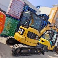 China Used CAT 303E Mini Excavators 3.5Ton CAT 303.5 303 303C 303Cr Digger with Attachments for sale