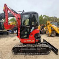 China 3.5 Ton KUBOTA U-35 Used Mini Hydraulic Excavator with D1703-E4 Engine and 0.2 Bucket Capacity for sale