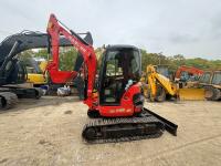 China 3.5 Ton KUBOTA U-35 Used Mini Hydraulic Excavator with D1703-E4 Engine and 0.2 Bucket Capacity for sale