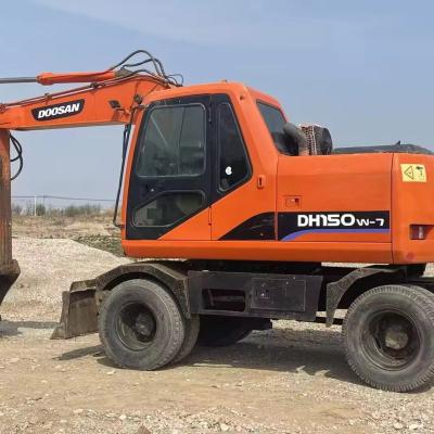 China 96KW DB58TIS Engine Doosan Excavator Wheel Crawler Dh150w-7 Dh140 Dx 60 Used Excavators for sale