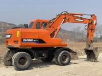 China 96KW DB58TIS Engine Doosan Excavator Wheel Crawler Dh150w-7 Dh140 Dx 60 Used Excavators for sale