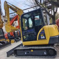 China Small 5 Ton Digger Komatsu PC56-7 PC55MR-5 Mini Crawler Excavator with S4D87E-1 Engine for sale