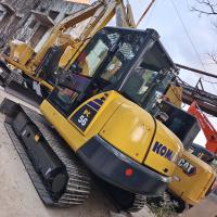 China Small 5 Ton Digger Komatsu PC56-7 PC55MR-5 Mini Crawler Excavator with S4D87E-1 Engine for sale
