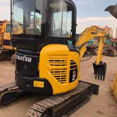 China Second Hand Komatsu PC35MR Excavators Used Japan Made 3.5 Ton Crawler Digger PC30MR for sale