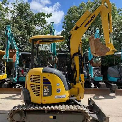 China PC35 Used Japan Komatsu 3.5ton Mini Excavator PC35MR-2 PC40 PC55 Hydraulic Digger for sale