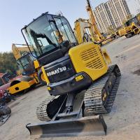China Used 5.5TONS Excavator Sale Second Hand PC55 Komatsu Earth Mini Excavator with 28.5KW for sale