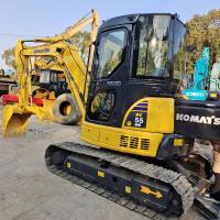 China Used Komatsu PC55 Excavator with Dozer Blade and 0.15CBM Bucket Capacity for sale