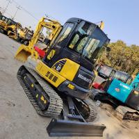 China Used Komatsu PC55 Excavator with Dozer Blade and 0.15CBM Bucket Capacity for sale