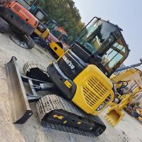 China Used Komatsu PC55 Excavator with Dozer Blade and 0.15CBM Bucket Capacity for sale