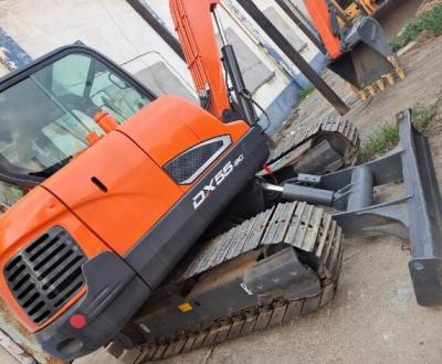 China Doosan DX55-9C Excavator Mini Excavator with Original Color and 0.21 Bucket Capacity for sale