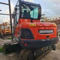 China Used Doosan Dx55 Mini Excavator 5 Ton 5.5ton Doosan Excavator 2019 1200 Working Hours for sale