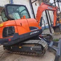 China Used Doosan Dx55 Mini Excavator 5 Ton 5.5ton Doosan Excavator 2019 1200 Working Hours for sale