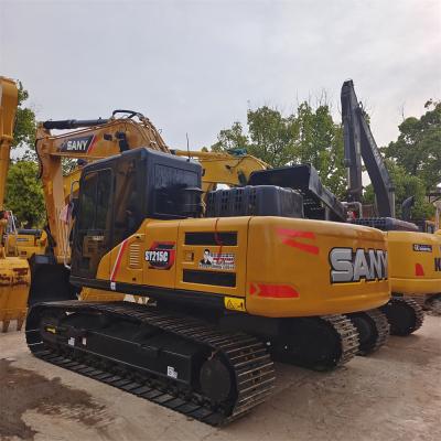 China Used Sany SY215C Excavator Powerful Hydraulic Crawler Excavator with ISUZU Engine for sale