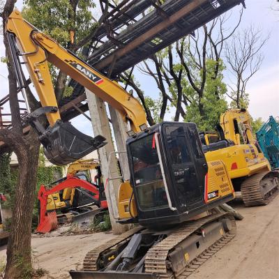 China 2022 Sany SY75C Excavator 7 Ton with ORIGINAL Hydraulic Pump Used Mini Crawler Digger for sale