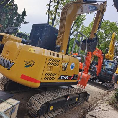China Low Working Hours SANY SY75C Mini Excavator from 2022 Model with 0.65 Bucket Capacity for sale