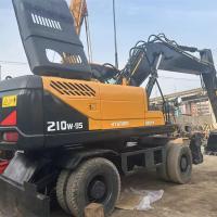 China Used Hyundai 210W-9 Wheel Excavator with 35 Rated Speed and ORIGINAL Hydraulic Valve for sale