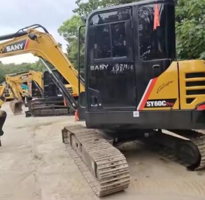 China SanySY60C PRO Excavator with ORIGINAL Hydraulic Valve at Lowest and Low Oil Consumption for sale