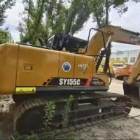 China Used SANY SY155H Excavator with 900 Working Hours and ORIGINAL Hydraulic Cylinder for sale