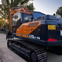 China Japan HYUNDAI220-9S Used Excavator with 35 Rated Speed and 6810MM Maximum Digging Depth for sale