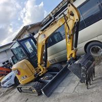China Mini Cat 303.5 Excavator 303.5e Used in Good Condition with Original Hydraulic Cylinder for sale