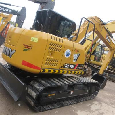 China Sany sy75c Excavator Good Condition 7.5 ton Used Excavator for Construction Projects for sale