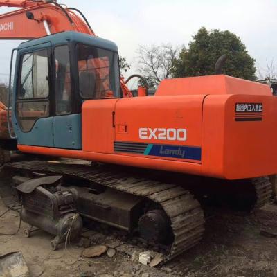 China Used Hitachi EX200-1 Crawler Excavator ZX200-3 ZX200-5 EX120-3 in Shanghai ISUZU Engine for sale