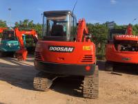 China Doosan Dx55 5 Ton Mini Excavator Used with 1200 Working Hours and 0.21 Bucket Capacity for sale