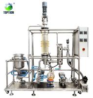 China Chemical Wiped Film Evaporator TOPTION Essential Oil Distiller for sale