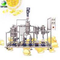 China DHA EPA Purification Wiped Film Evaporator TOPTION Short Path Evaporator for sale