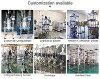 China 10L 20L 50L Jacketed Glass Reactor Glass & Stainless Steel Reactor for sale