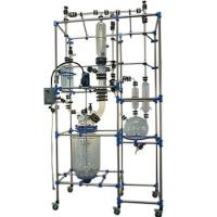 China 10L 20L 50L Jacketed Glass Reactor Glass & Stainless Steel Reactor for sale