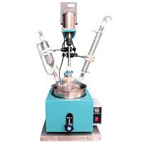 China Single Layer Glass Reactor 1L 2L 3L Glass & Stainless Steel Reactor for sale