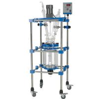 China Three Layer Glass Reactor 1L-100L Glass & Stainless Steel Reactor for sale