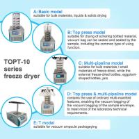 China Benchtop Lab Lyophilizer Stainless Steel Vacuum Lyophilization for sale