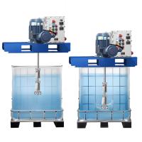 China IBC Ton Barrel Electric Mixing Machine Adjustable Speed IBC Mixer Agitator For Liquid for sale