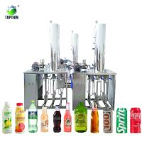 China Semi-automatic Carbonated Beverage Filling Machine 200ml-2L Soft Drink Can-filling Machine for sale