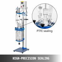 China 5L Laboratory Glass Reactor, Jacketed Glass Reactor for sale