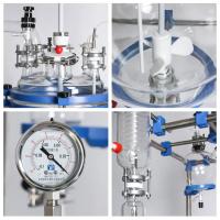 China 150l Jacketed Filtering Glass Reactor Superior Filtration High Performance for sale