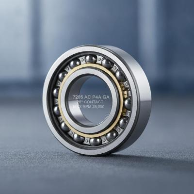 China 7205 AC P4A GA Angular Contact Ball Bearing with 25° Contact Angle and P4A Precision for 26,000 RPM Applications for sale