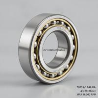 China 7208 AC P4A GA Angular Contact Ball Bearing with 25° Contact Angle 40x80x18mm for 16,000 RPM CNC Spindles for sale