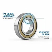 China Double Side Sealed Angular Contact Ball Bearing 71912C P4 Shielded High Speed Motor Bearing for sale