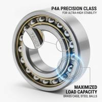China P4 Precision Angular Contact Ball Bearing 71914AC 25 Degree High Rigidity Spindle Bearing for sale