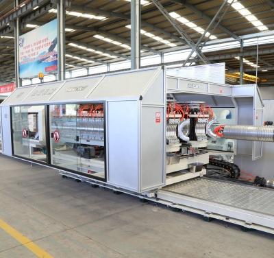 China Water Cooling DWC Pipes Molding Machine Corrugated HDPE PP PE Plastic Pipe Extruder 36:1 L/D for sale