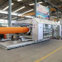 China Closed Loop Water Cooling Corrugated Pipe Machine Double Wall Drain Pipe Making Machine DN100-OD630 for sale