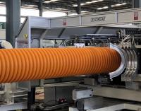 China Water Cooling Double Wall Corrugated Pipe Production Line Aluminium Alloy Mould SL600 for sale