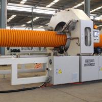 China Large Ratio Screw HDPE PE PP Corrugated Pipe Production Line DWC Tube Extrusion Machine 36:1 L/D for sale