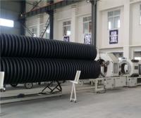 China Customizable  Full Automatic Water Cooling PE Plastic DWC Pipe Machine Production Line for sale