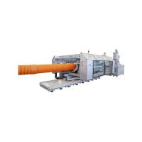 China Water Cooling Plastic Drain Pipe DWC Pipe Processing Machine For OD 90mm - 600mm for sale