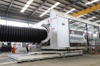China SL1200 Large Size Double Wall Corrugated Pipe Machine 90mm 120mm Extruders DWC for sale